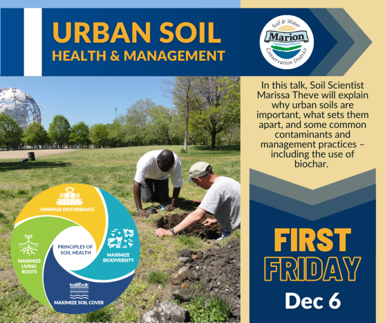 First Friday: Urban Soil Health and Management - Marion SWCD